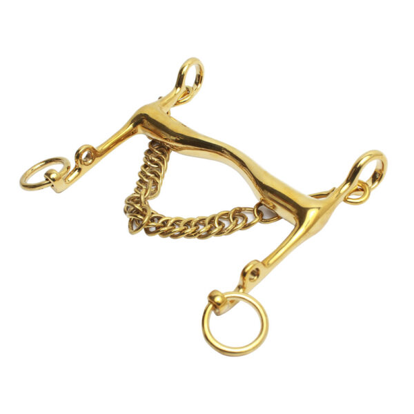 Weymouth Low port Solid Brass, Round Shanks bentout – Ahmed Corporation